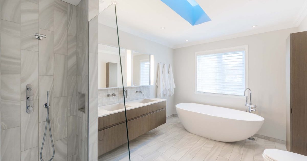 Stunning bathroom and washroom renovation