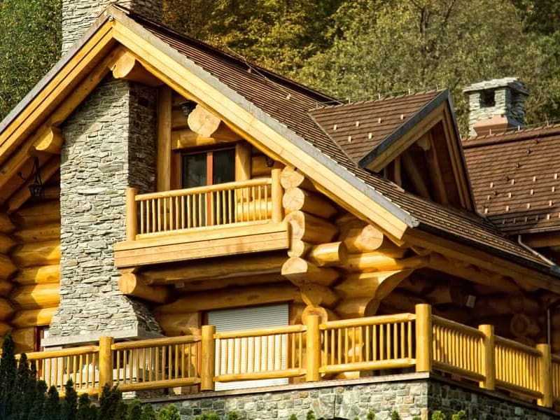Log Cabin Facade